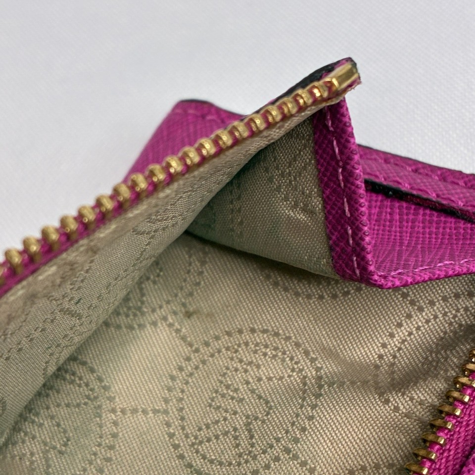 Michael Kors Jet Set Saffiano Slim Tech Wristlet Wallet Fuchsia Pink ...