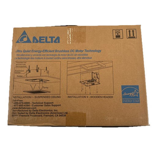 Delta Breez Pro300 Ceiling Bathroom Exhaust Fan 300 CFM 2.0 Sones DC ...