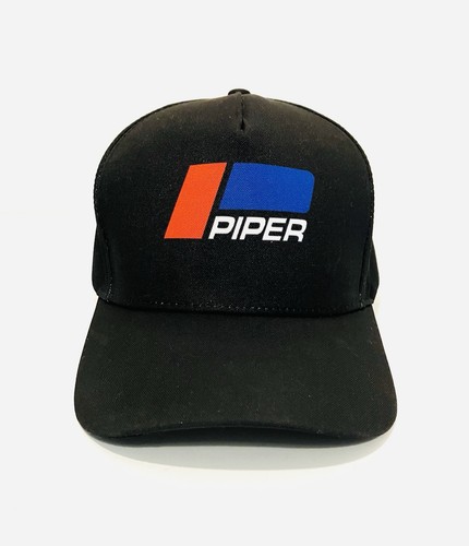Piper Aviation Black Snap Back Baseball Hat Cap | eBay