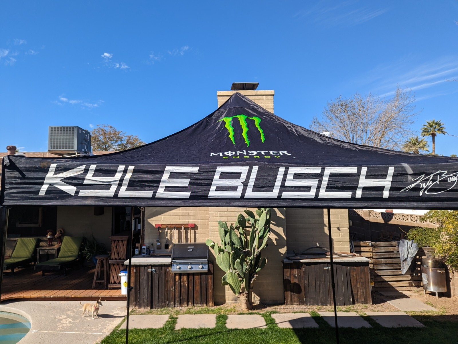 Monster Energy Kyle Busch NASCAR Pop-up Canopy Tent 10' x 10 ...