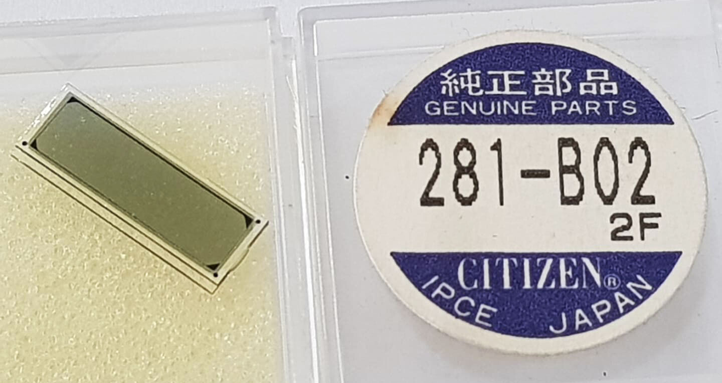 Citizen NOS lcd Display Screen c480 Part 281-b02 LCD Quartz digi-ana ...