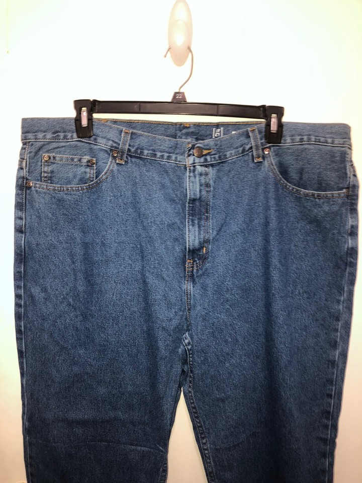 NEW George Regular Fit Straight Leg Mens 44X30 Denim Blue Jeans | eBay