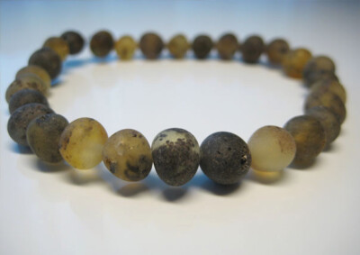 Genuine Raw Green Amber Baltic Amber Elastic Bracelet 7.5 in !!! | eBay