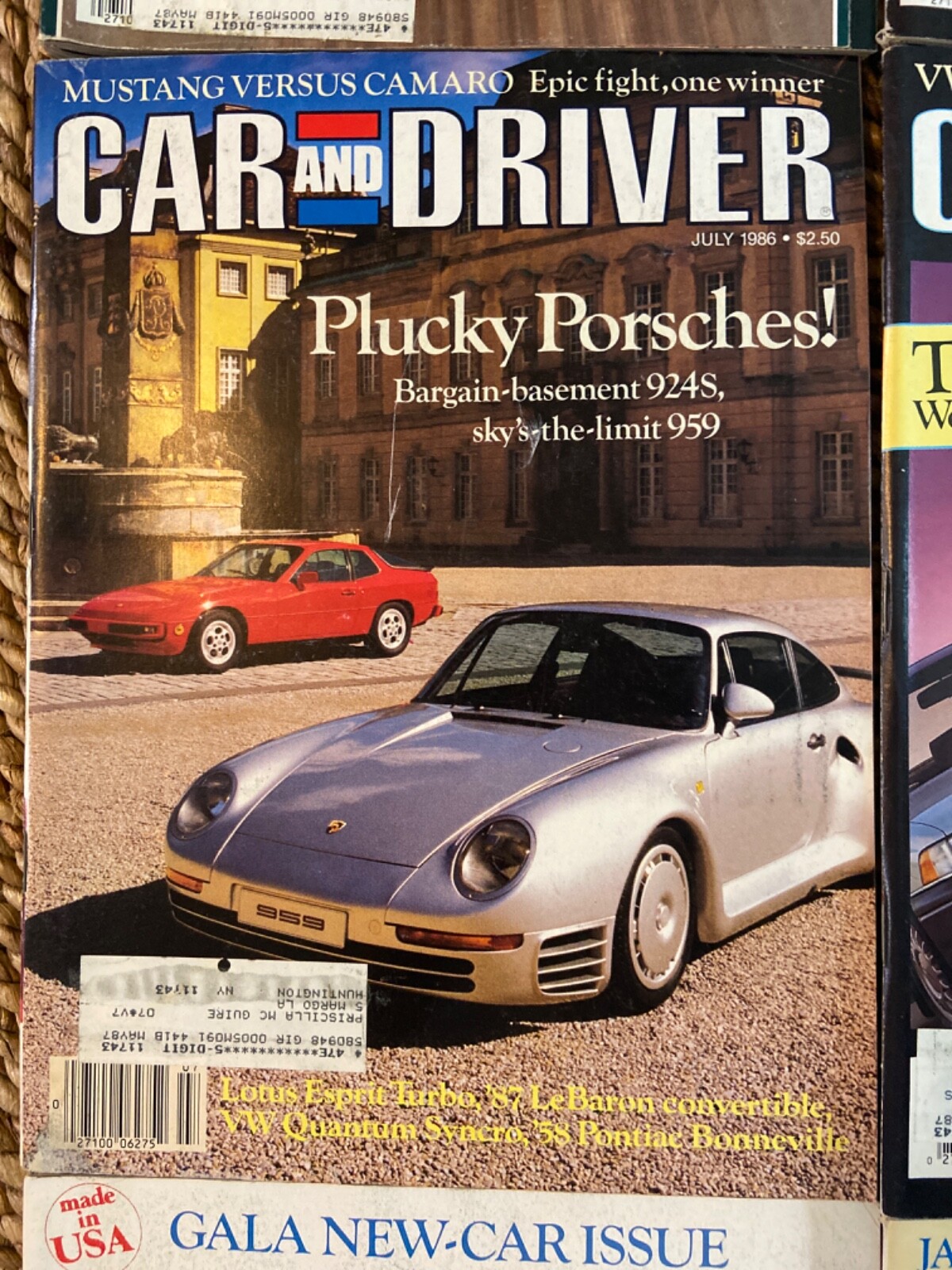 1986 Car and Driver Magazines | eBay