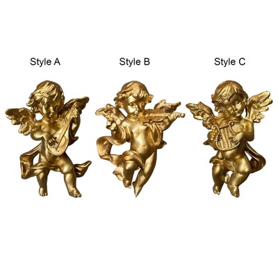 Cute Angel Statue Wall Sculpture Cherub Resin Crafts Photo Props ...