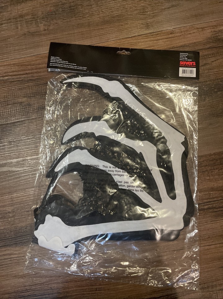 Alter ego adult skeleton wings Halloween cosplay black & white bone ...