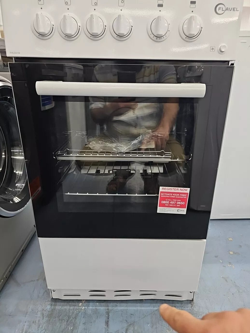 FLAVEL eye level gas cooker FHLG51W 50cm Wide -new-collect only | eBay UK