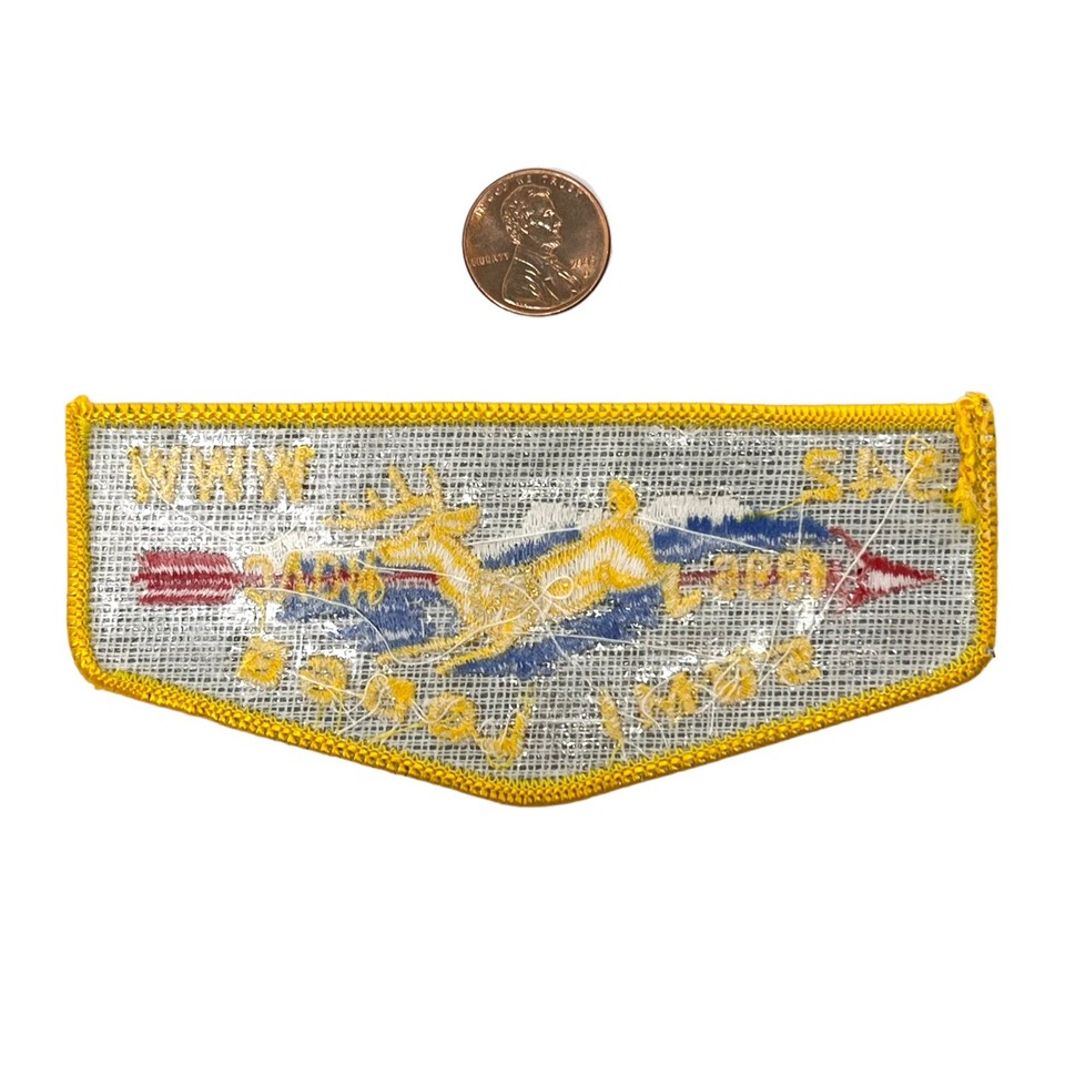 Sumi Lodge 342 WWW OA 50 Year BSA flap Patch 49er Council 1996 YELLOW ...