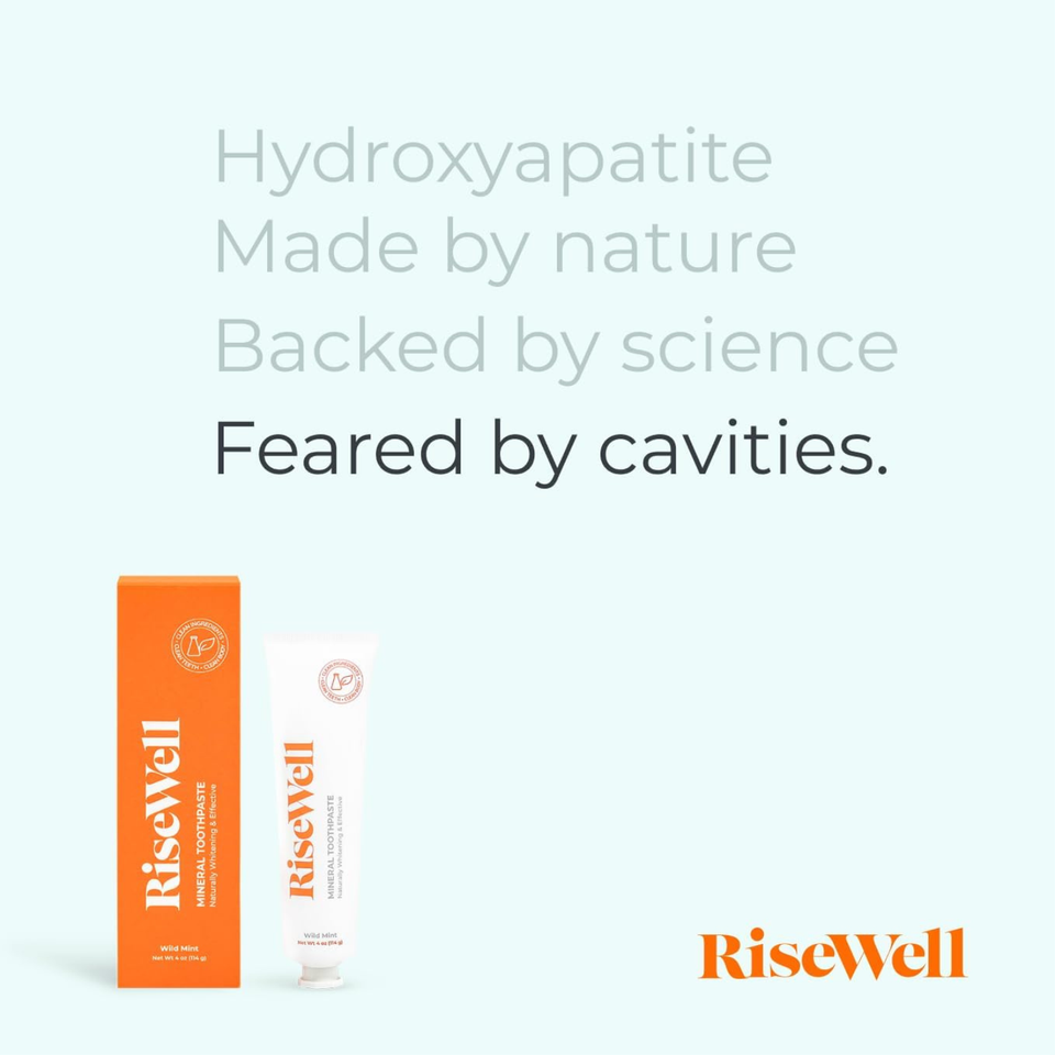 RiseWell Mineral ToothPaste - Natural Hydroxyapatite Toothpaste - Wild ...