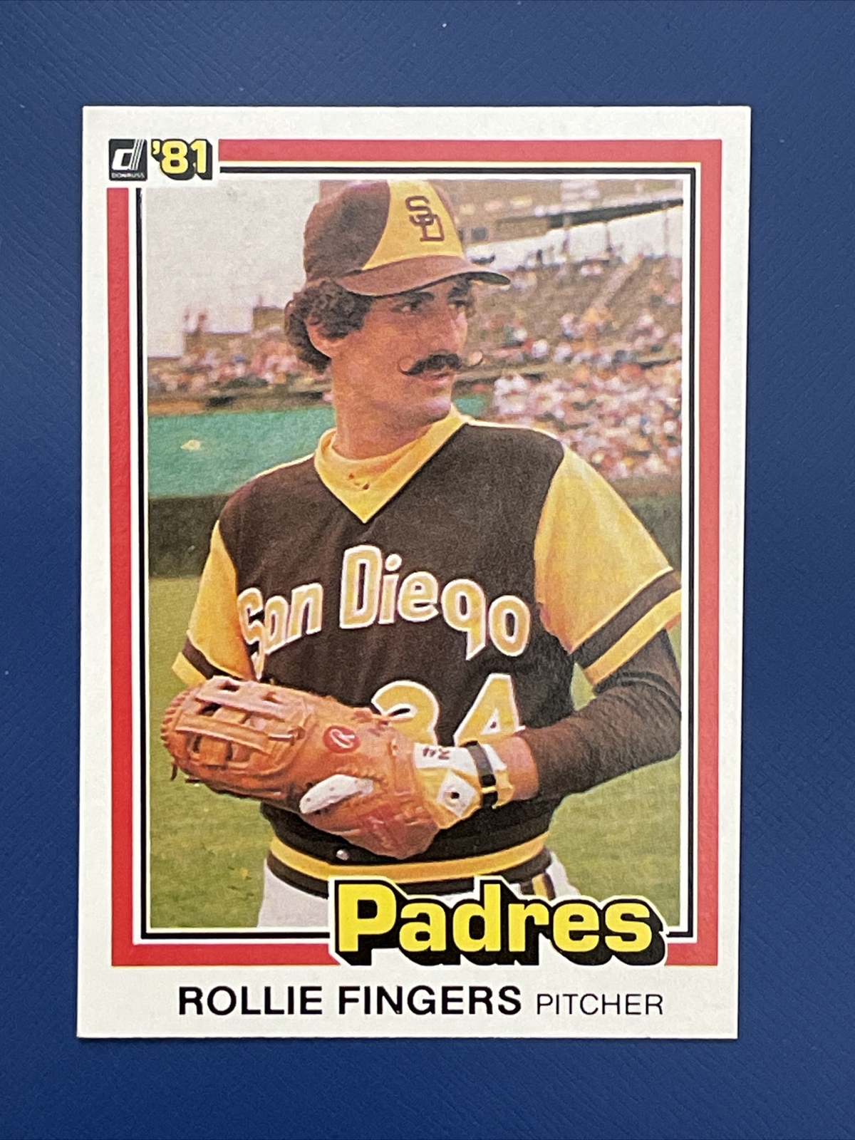 1981 Donruss Baseball Card #2 Rollie Fingers San Diego Padres Pitcher ...
