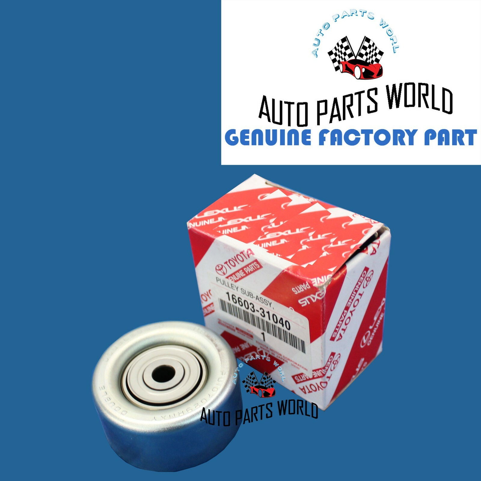 GENUINE TOYOTA 4RUNNER TACOMA FJ TUNDRA 4.0L DRIVE BELT IDLER PULLEY ...