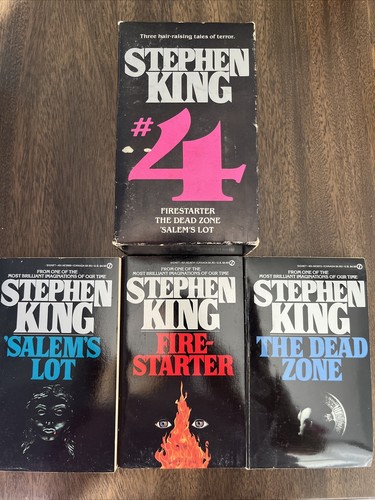 Stephen King Box Set With Slipcover #4 Firestarter, The Dead Zone ...