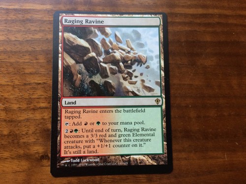 Miscut Raging Ravine WW Worldwake MTG Magic Card | eBay