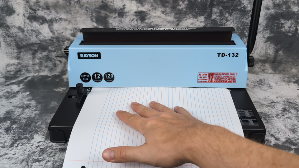 Rayson TD-132 Binding Machine Punch 12 Sheets Bind 120 Sheets | eBay