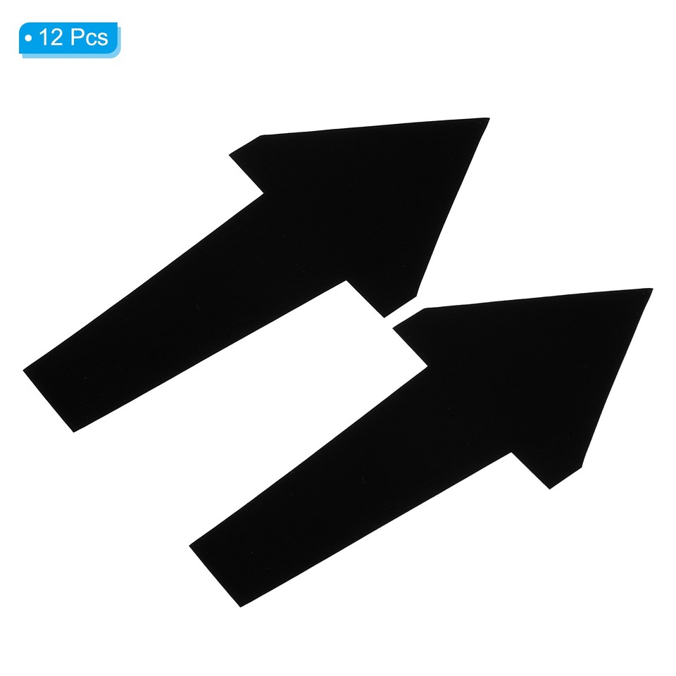 12Pcs 12" x 6" Arrow Sticker, PVC Self Adhesive Arrow Sign, Black | eBay UK