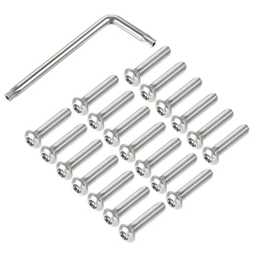 M8x35mm Torx Security Machine Screw 20pcs Pan Head Screws with T40 L ...