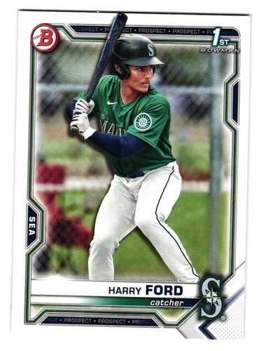 2021 Bowman Draft # BD-1 Harry Ford Seattle Mariners | eBay