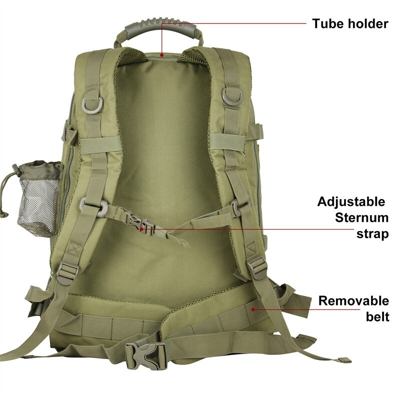 60L Military Tactical Backpack Army Hiking Climbing Outdoor Waterproof ...