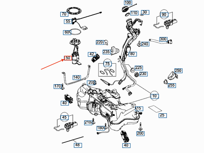 MERCEDES-BENZ GLC X253 Right Fuel Tank Pump A2054702094 NEW GENUINE | eBay