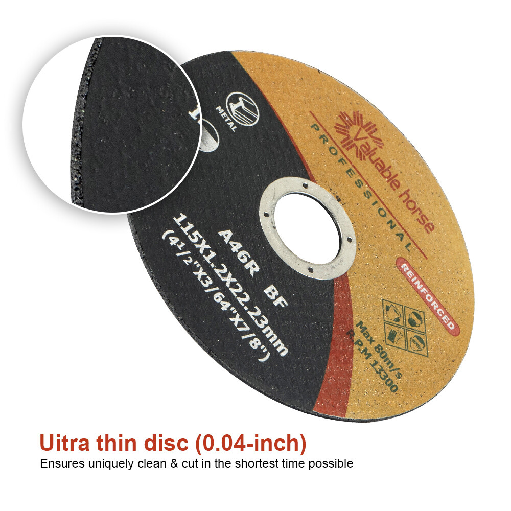 50 Pack 4.5 inch Cutoff Wheels 4.5 Cutting Discs Stainless Steel ...