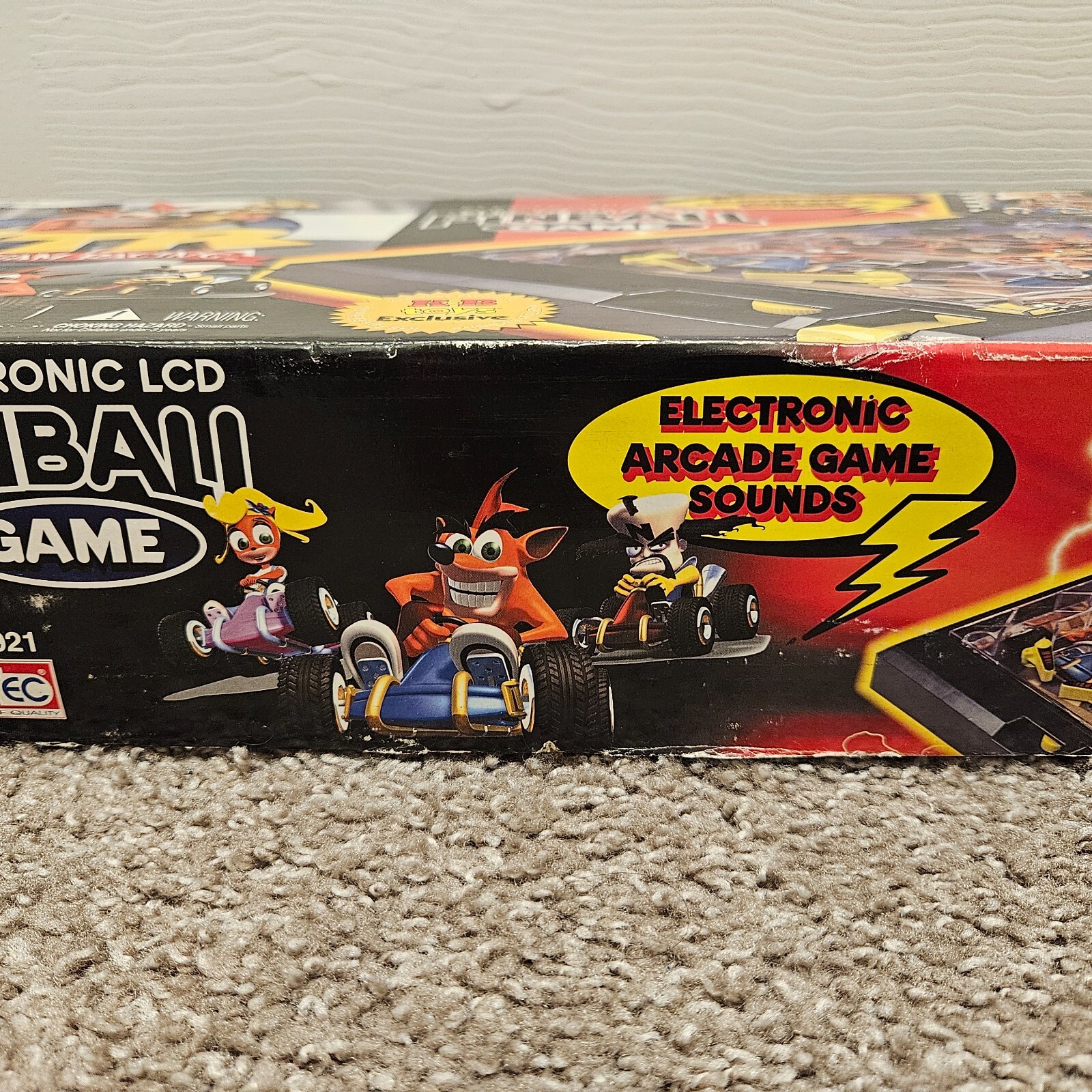 Crash Bandicoot CTR Crash Team Racing KB Toys Electronic LCD Pinball ...