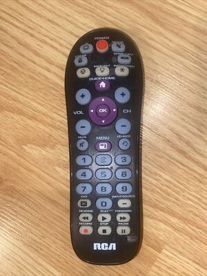RCA 4-Device Universal Remote Control RCR414BHE Streaming Compatible ...
