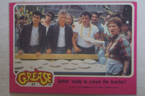 Grease - Classic Paramount Movie Scene Collector Card - Cream The ...