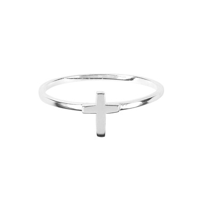 Ring Thin Horizontal Cross | eBay