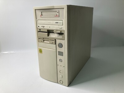 Vintage Intel Beige PC CASE ATX w/ Floppy, Cassette, & DVD drive | eBay