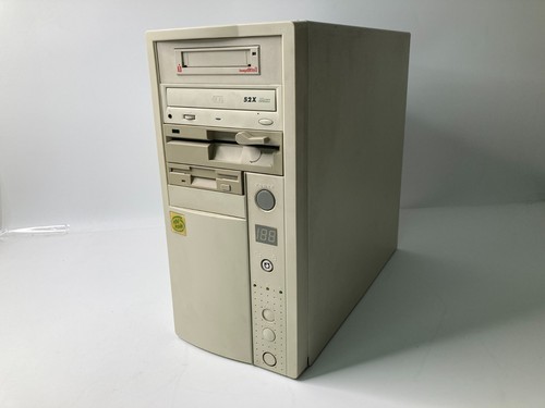 Vintage Intel Beige PC CASE ATX w/ Floppy, Cassette, & DVD drive | eBay