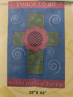 NIP Holiday Flag Peace Cross | eBay