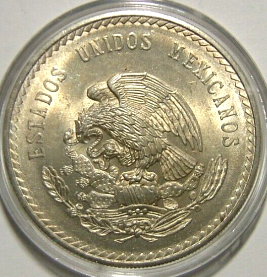 Mexico 1948 BU Cinco 5 Pesos Cuauhtémoc .900 Silver Coin | eBay