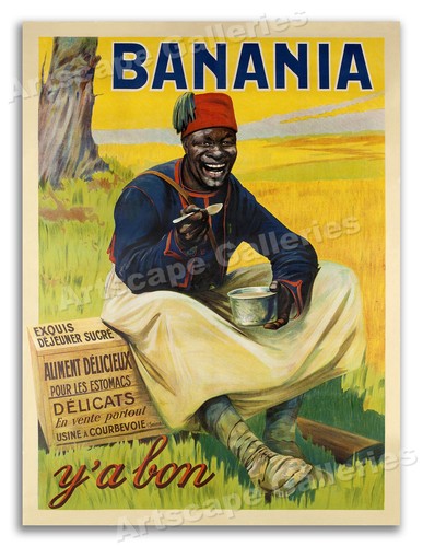 1915 Banania - Vintage Style French Advertising Poster Art Print ...
