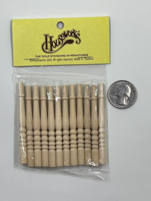 Dollhouse Miniature Spindles Posts #7009 1:12 one inch scale D146 ...