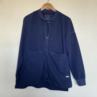 Figs Bellery Scrub Jacket Size Medium Womens Medical Zip Up | eBay