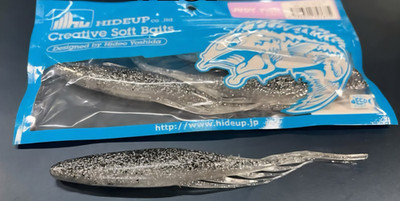Hideup 5.2" Judy Fish #297 Silver Glitter Hide Up Minnow Shad | eBay