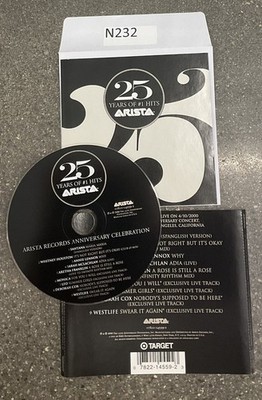 25 Years of #1 Hits - Arista Records 25th Anniversary -CD No Case #N232 ...