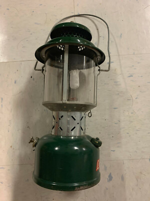 Vintage 1962 Coleman 220E Double Mantle Liquid Fuel Camping Lantern Green | eBay