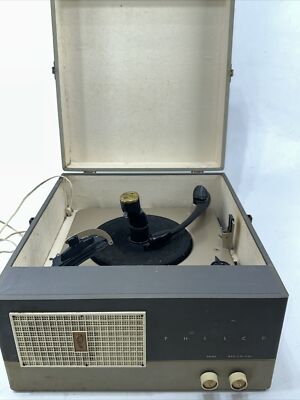 Philco E-1355-121 Portable Tube Record Player Read Description | eBay
