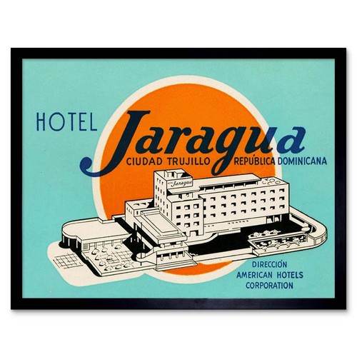 Travel Tourism Hotel Advert Dominican Republic Trujillo 12X16 Inch ...