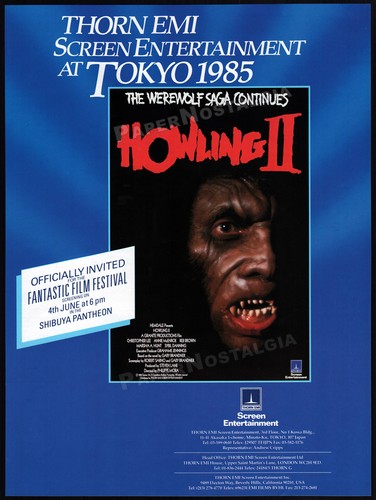 HOWLING II__Orig. 1984 Trade AD screening promo_poster__Sybil Danning ...