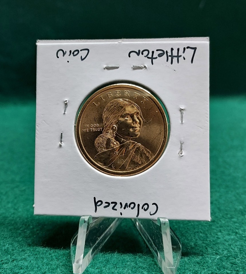 2009 Native American Colorized Dollar Littleton Coin Agriculture | eBay