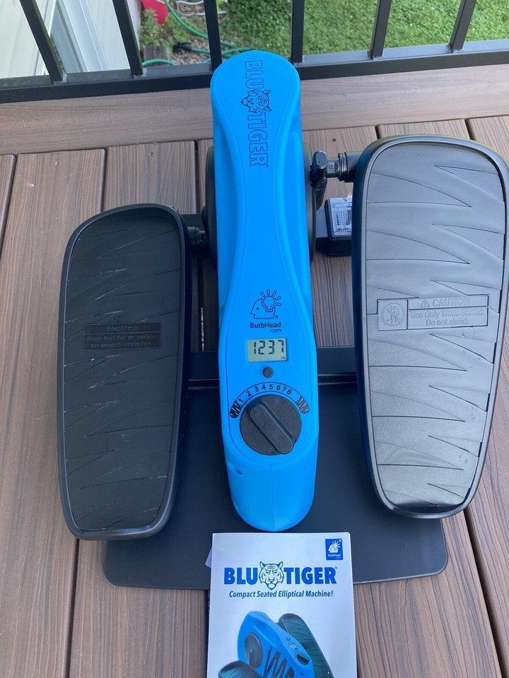 BLU TIGER Compact Seated Elliptical Machine | eBay