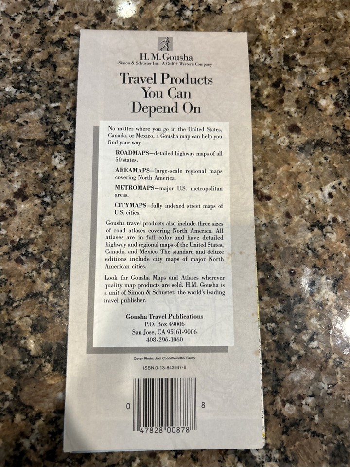 1989 Gousha Road Map of Pennsylvania | eBay