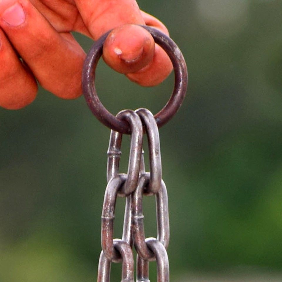 Vintage Medieval Carbon Steel Flail Spiked Balls & Chain Mace Weapon ...