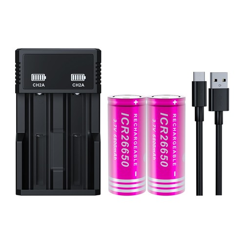 26650 Rechargeable Battery 6800mAh Large Capacity 3.7Volt Batteries ...