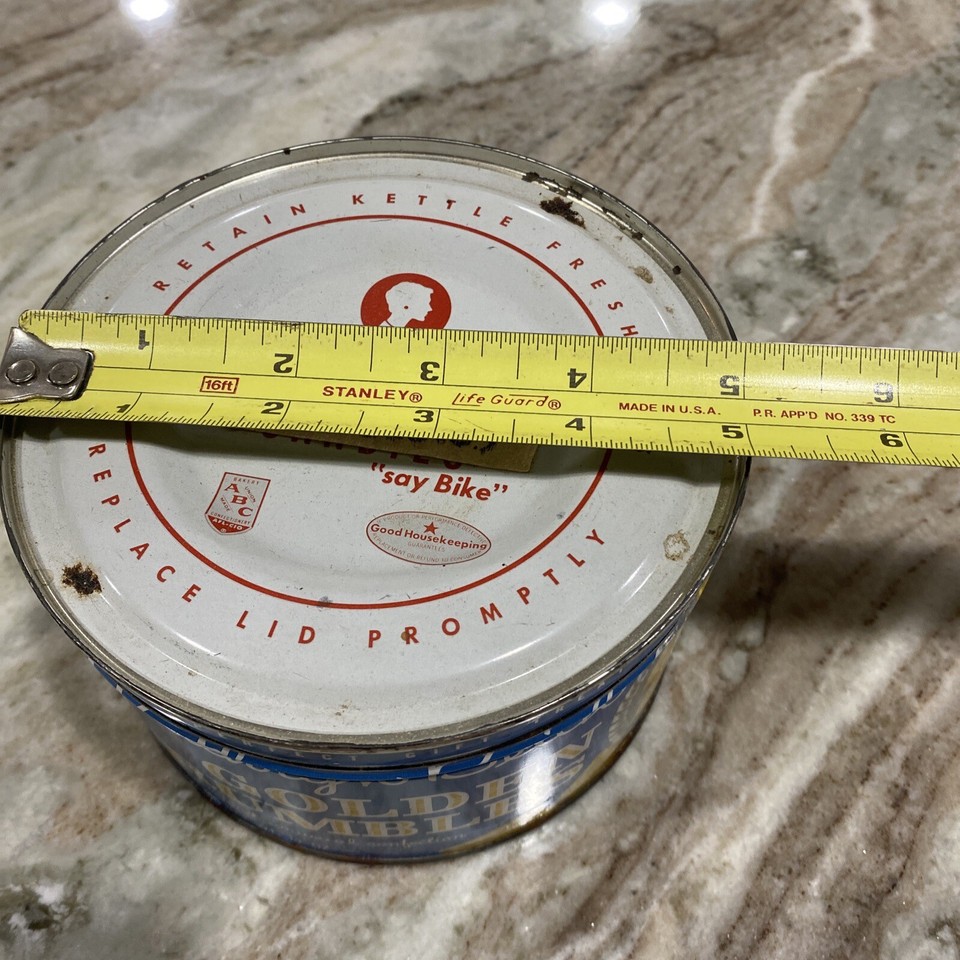 Cool Vintage Kathryn Beich Golden Crumbles candy tin Vintage Candy tin ...