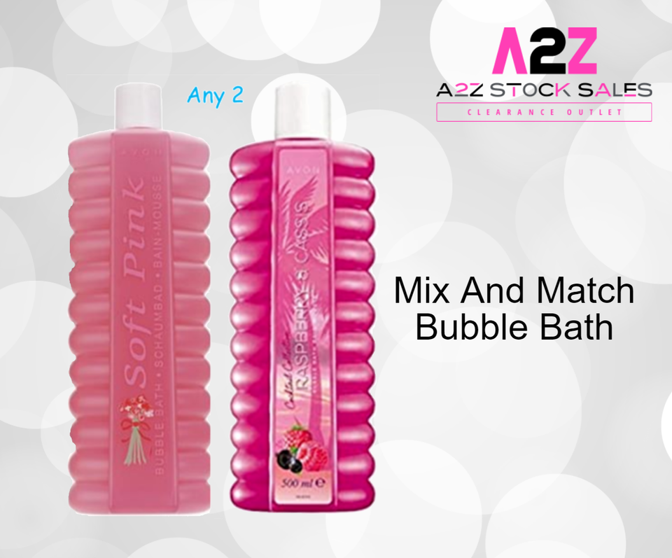 2x Avon Bubble Bath 500ml Each Soft Pink - Raspberry and Cassis | eBay