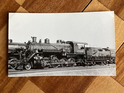 Rock Island Line Railroad Steam Engine Locomotive 1705 Vintage Photo | eBay