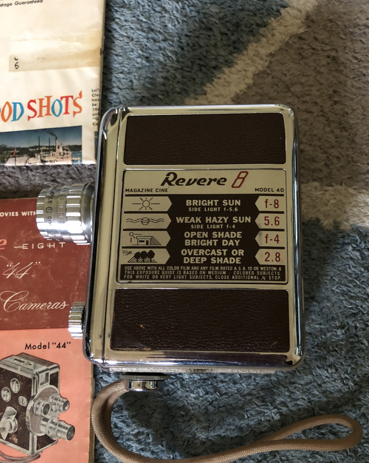 Revere 8 Model 40 Vintage 8mm Film Motion Picture Cine Camera w ...